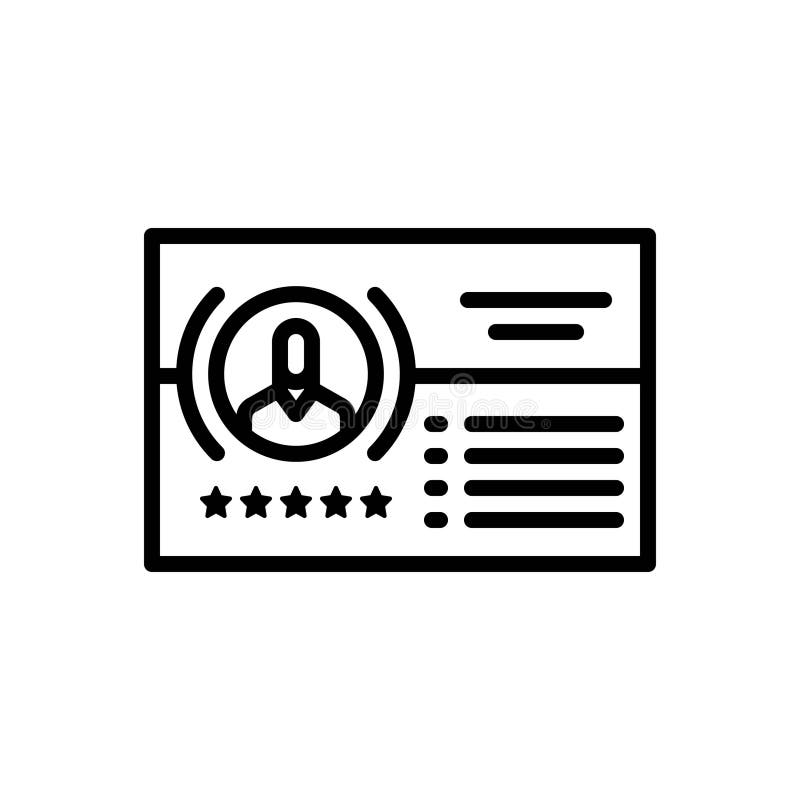 Black Line Icon for Testimony, Evidence and Witness Stock Vector ...