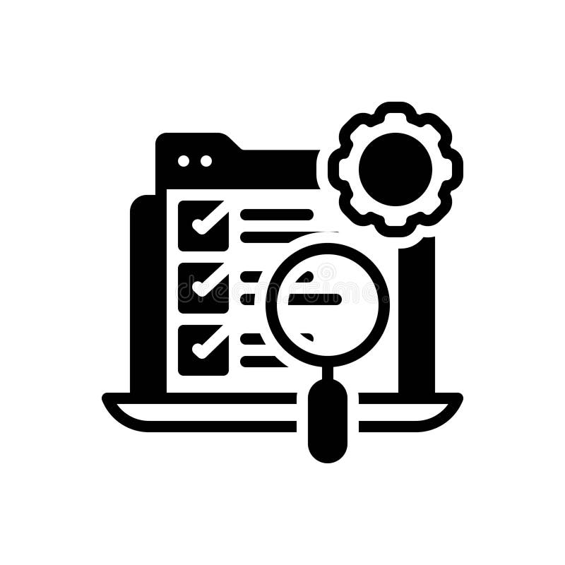Mix Icon for Testing, Calibrate and Test Stock Vector - Illustration of ...
