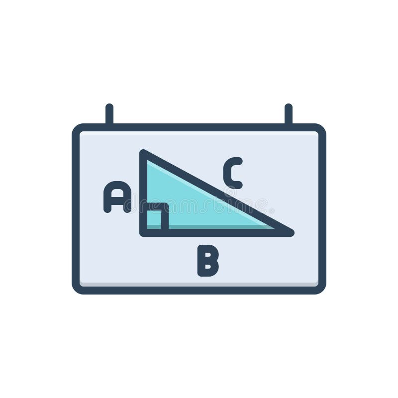 Color Illustration Icon for Theorem, Rule and Formula Stock Vector ...
