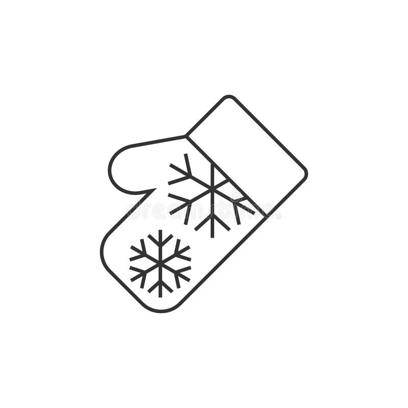 Outline Icon - Christmas Glove Stock Vector - Illustration of ... Outline Icon - Christmas Glove Stock Vector - Illustration of ...