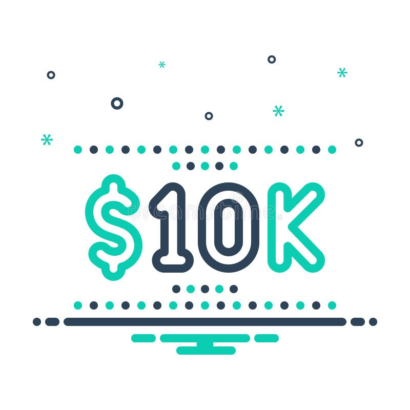 Mix Icon for Thousands, Number and Follower Stock Vector - Illustration ...