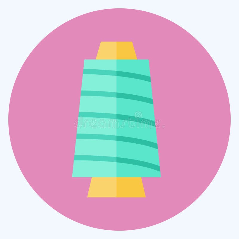 Icon Thread Spool. Suitable for Tailor Symbol. Flat Style. Simple ...