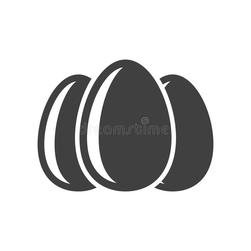 Icon Three Eggs. Vector on White Background. Stock Vector ...