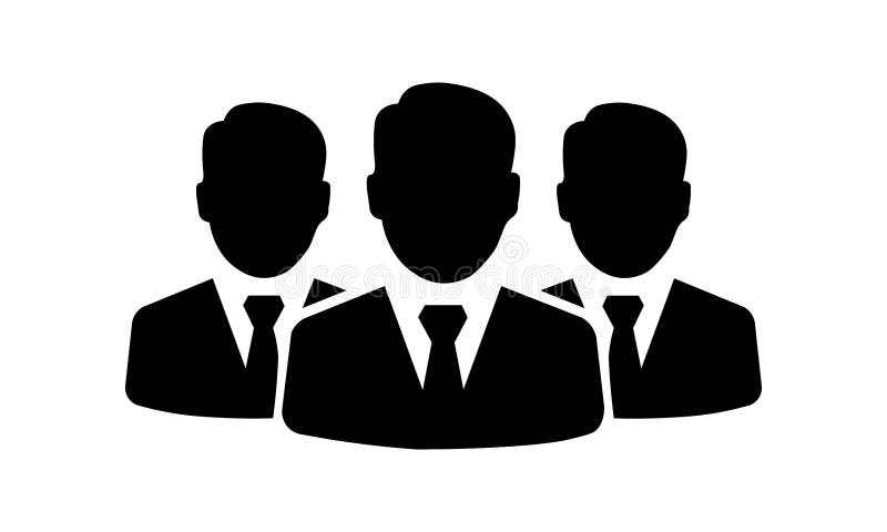 Icon of Three People. Vector Illustration Eps 10 Stock Illustration ...