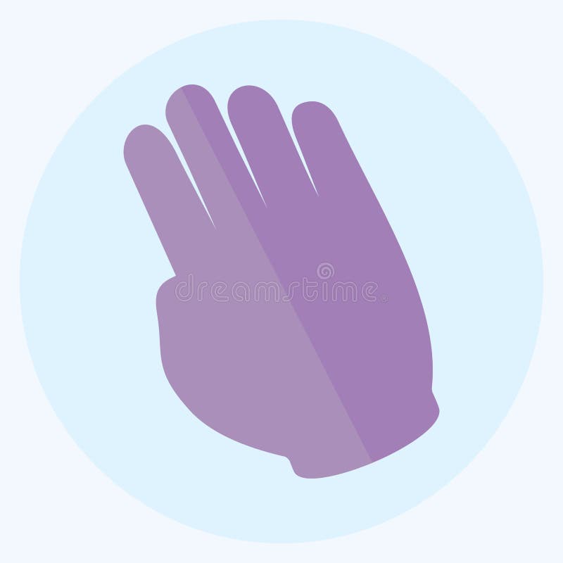 Icon Tilted Hand - Flat Style - Simple Illustration,Editable Stroke ...