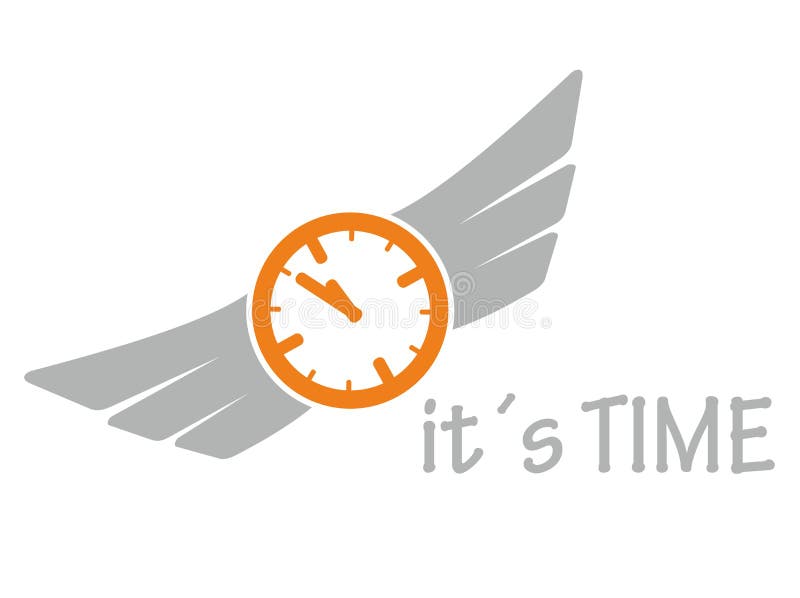 It is time sticker stock vector. Illustration of label - 54218509