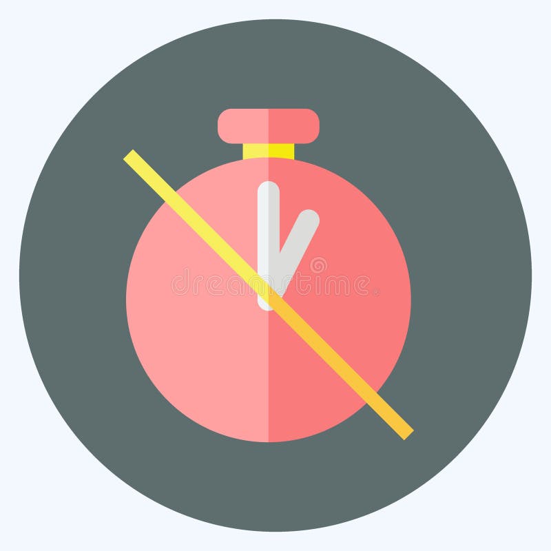Icon Timer Off. Suitable for Photo Editing Symbol. Flat Style. Simple ...