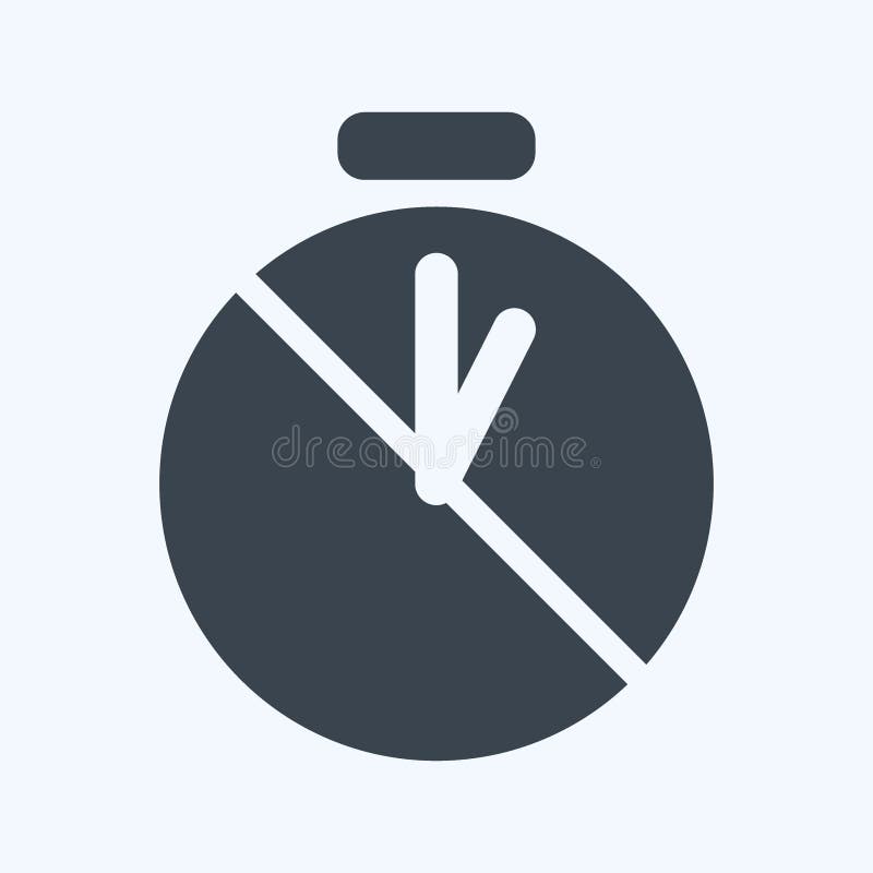 Icon Timer Off. Suitable for Photo Editing Symbol. Glyph Style. Simple ...
