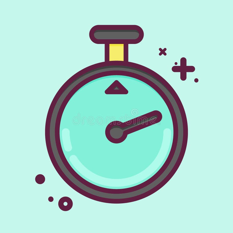 Icon Timer. Related To Laundry Symbol. MBE Style. Simple Design ...