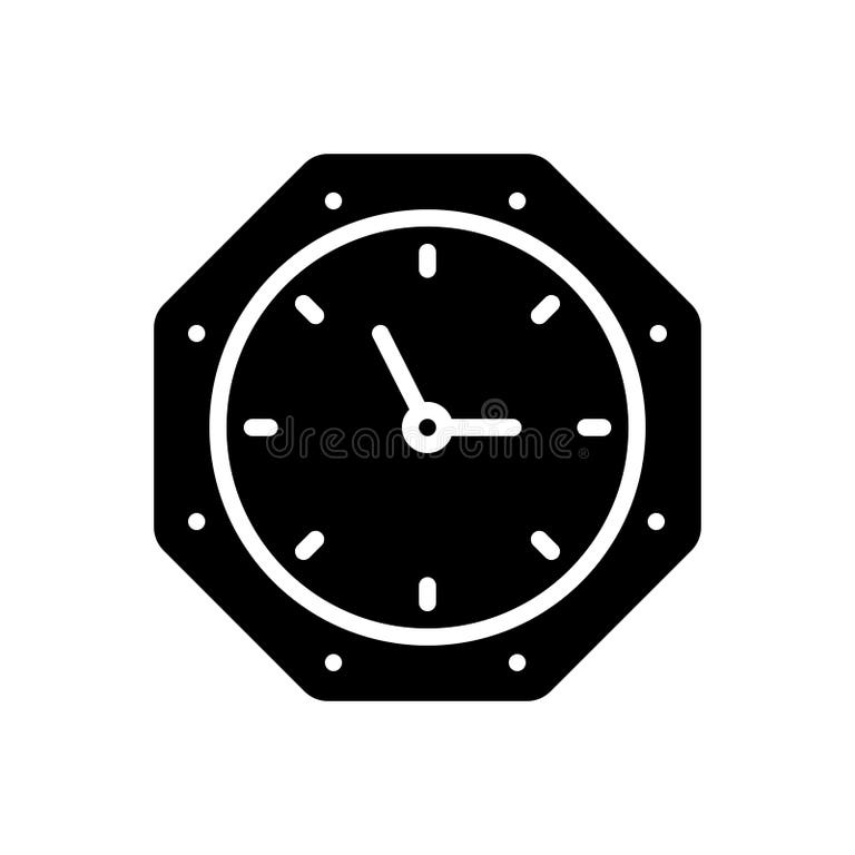 Black Solid Icon for Timing, Adjust and Limit Stock Vector ...
