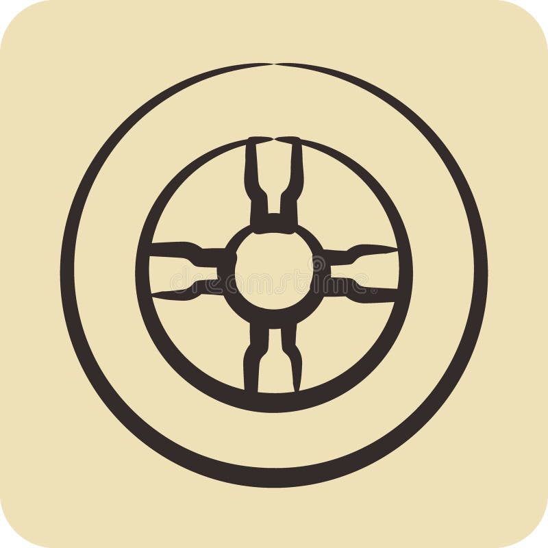 Icon Tire. Suitable for Automotive Symbol. Hand Drawn Style Stock ...