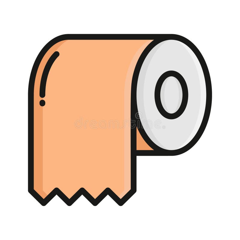 An Icon of Tissue Roll in Trendy Style, Ready To Use Vector Stock ...
