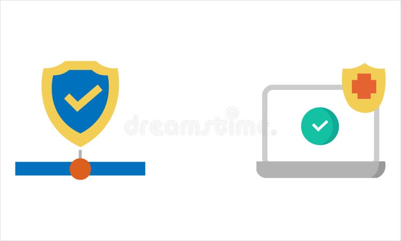 Icon To Protect Your Computer from Viruses. Vector Illustration Eps 10 ...