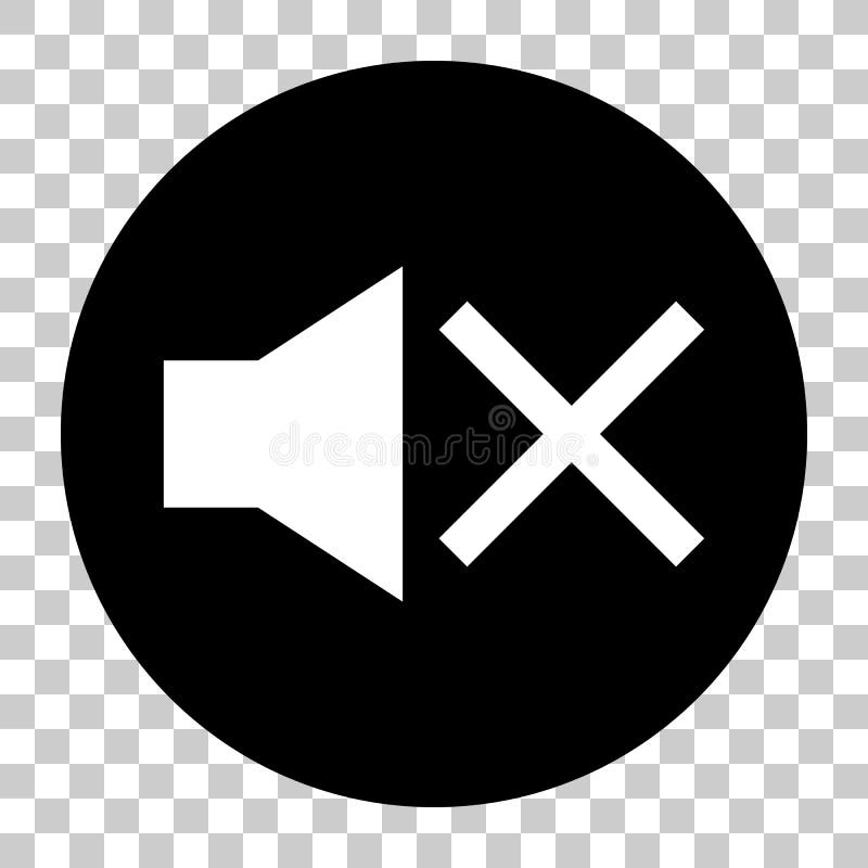 Circular Mute Button Icon. Volume Vectors. Stock Vector - Illustration ...