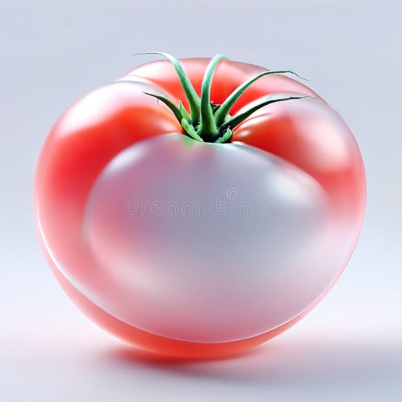 Icon of Tomato, Glossy Glass Style Illustration Stock Illustration ...
