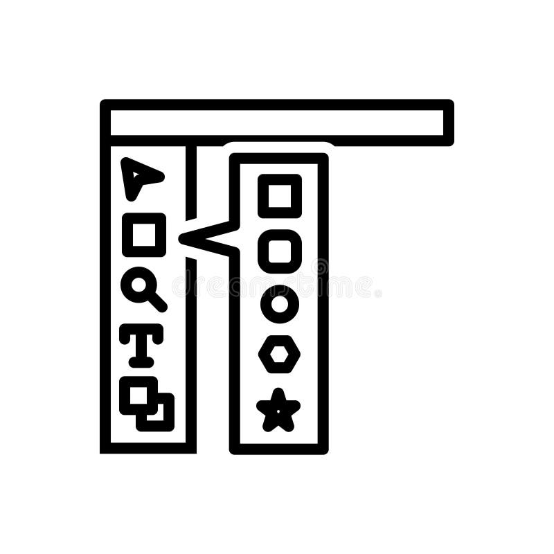 Toolbar & Menu Icons Black & White Set Big Stock Vector - Illustration ...