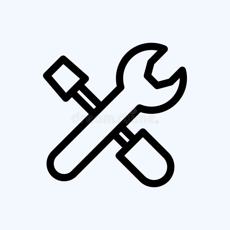 Icon Tools. Suitable for Building Symbol. Line Style. Simple Design ...