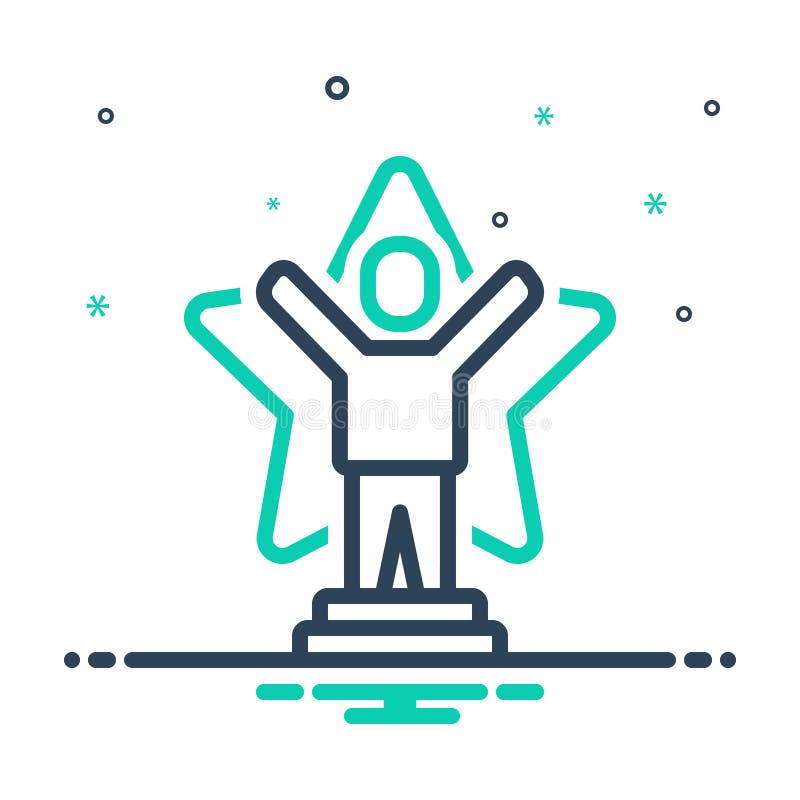 Mix Icon for Top, First and Prize Stock Vector - Illustration of ...