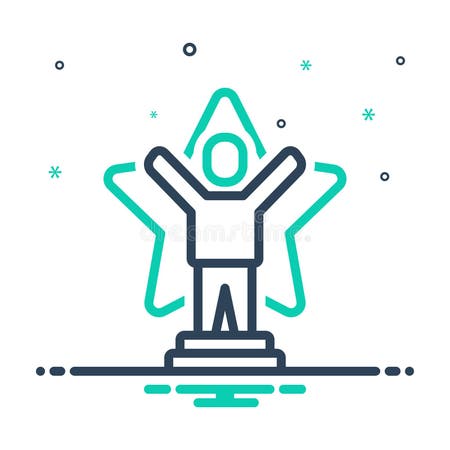 Mix Icon for Top, First and Prize Stock Vector - Illustration of ...