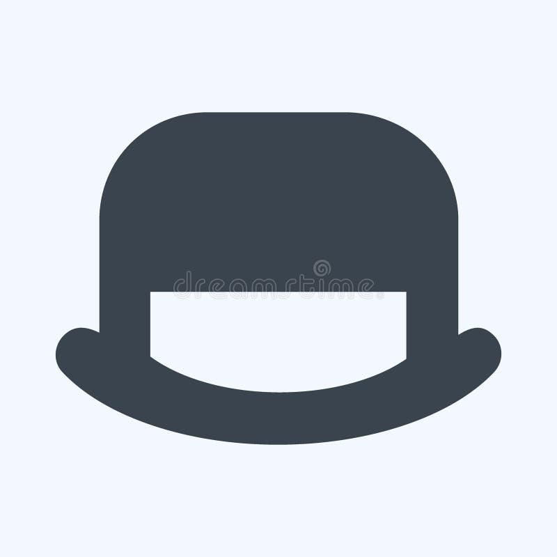 Icon Top Hat - Glyph Style,Simple Illustration,Editable Stroke Stock ...