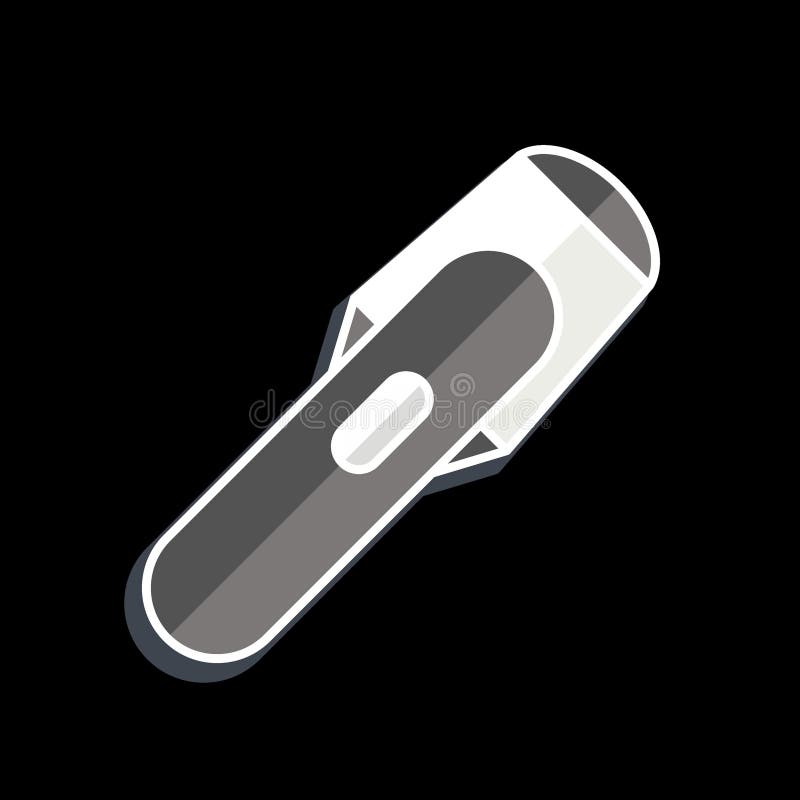 Icon Torch. Related To Mining Symbol. Glossy Style. Simple Design ...