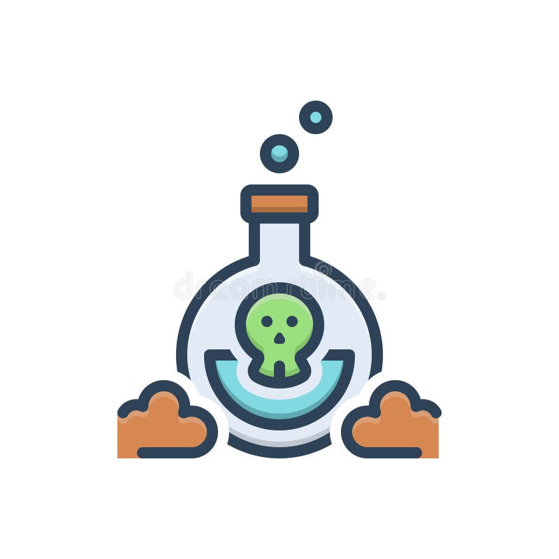 Color Illustration Icon for Toxic, Poison and Medical Stock Vector ...