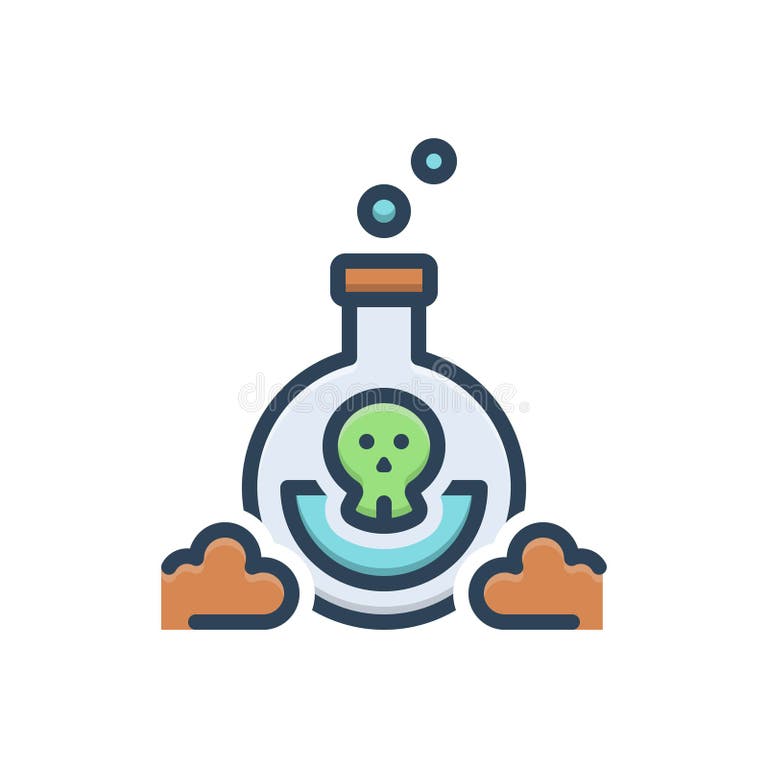 Color Illustration Icon for Toxic, Poison and Medical Stock Vector ...