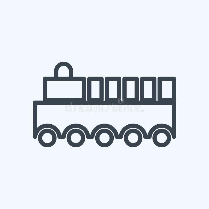 Icon Toy Train. Suitable for Toy Symbol. Line Style. Simple Design ...