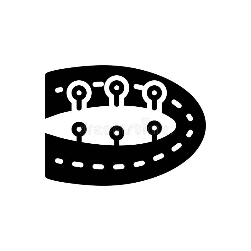 Set of Bending Roads and Highways Isolated on White Background. Vector ...