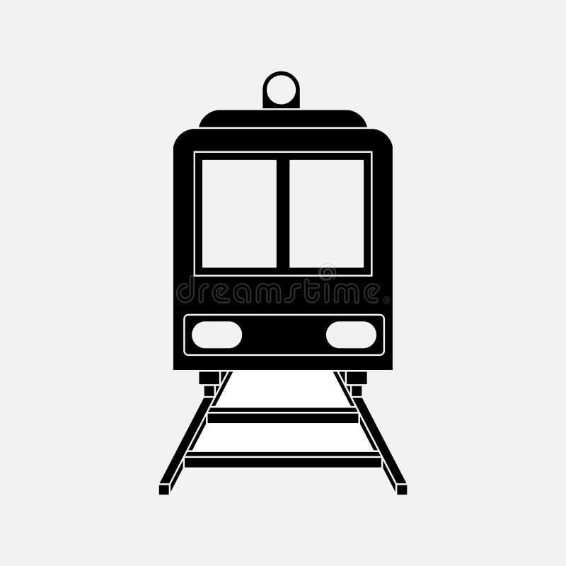 Icon train, railway, stock illustration. Illustration of station - 83764620