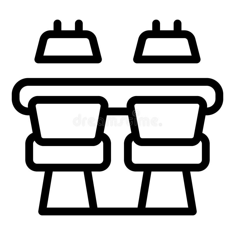 Icon of a Train Seat Layout Stock Vector - Illustration of railway ...