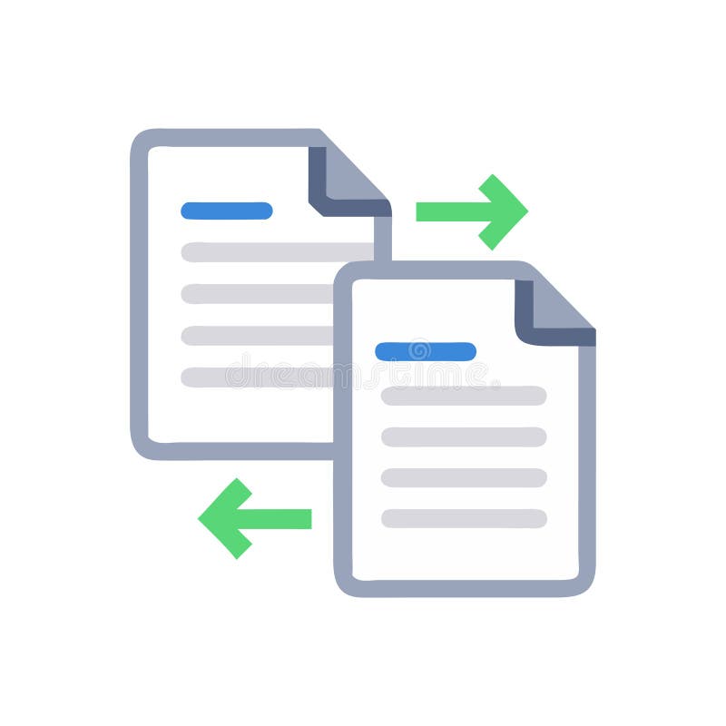 Transferring Files Icon Stock Illustrations – 193 Transferring Files ...