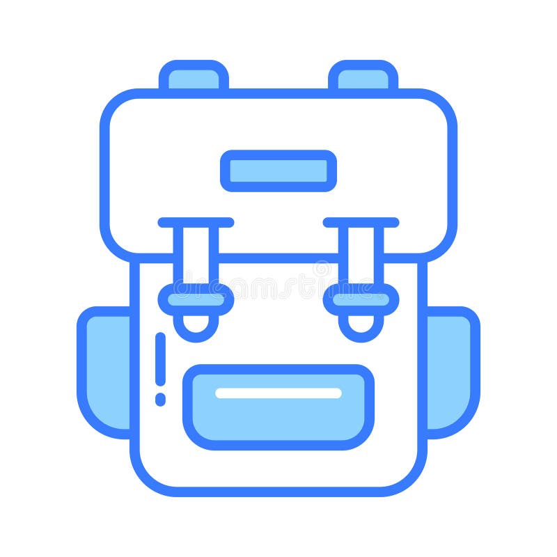 An Icon of Traveling Backpack, Cute Rucksack Vector in Modern Style ...