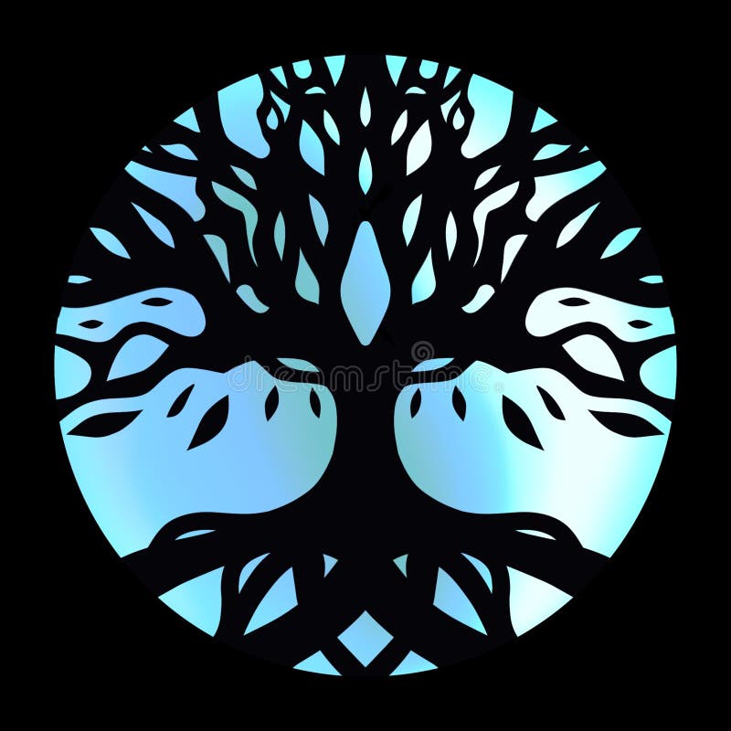 Icon Tree Silhouette Logo Trees of Life Symbol, Branch Stock ...