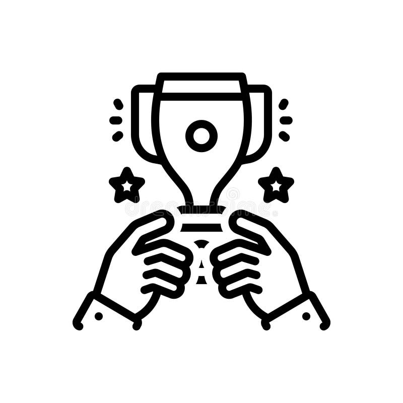 Mix Icon for Triumph, Victory and Win Stock Vector - Illustration of ...