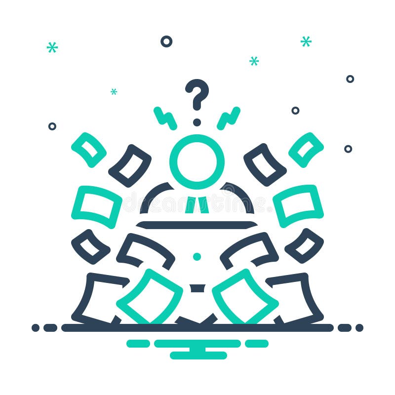 Mix Icon for Trouble, Difficulty and Problems Stock Vector ...