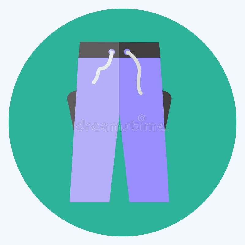 Icon Trousers. Suitable for Men Accessories Symbol. Flat Style. Simple ...