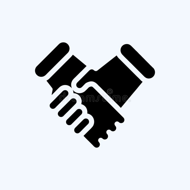 Icon Trust. Suitable for Branding Symbol. Glyph Style. Simple Design ...