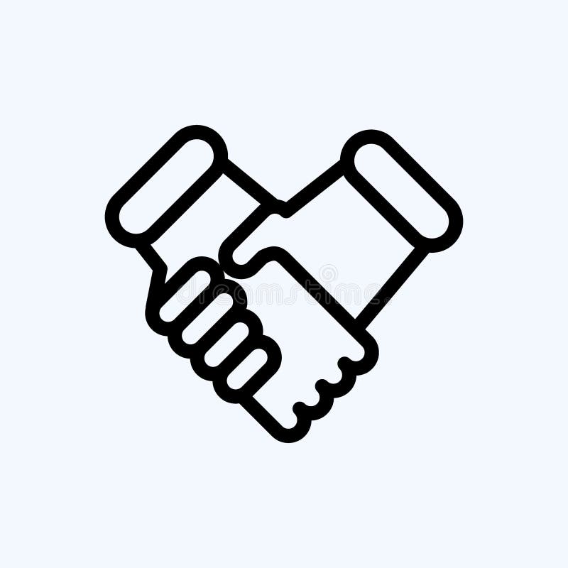 Icon Trust. Suitable for Branding Symbol. Line Style. Simple Design ...