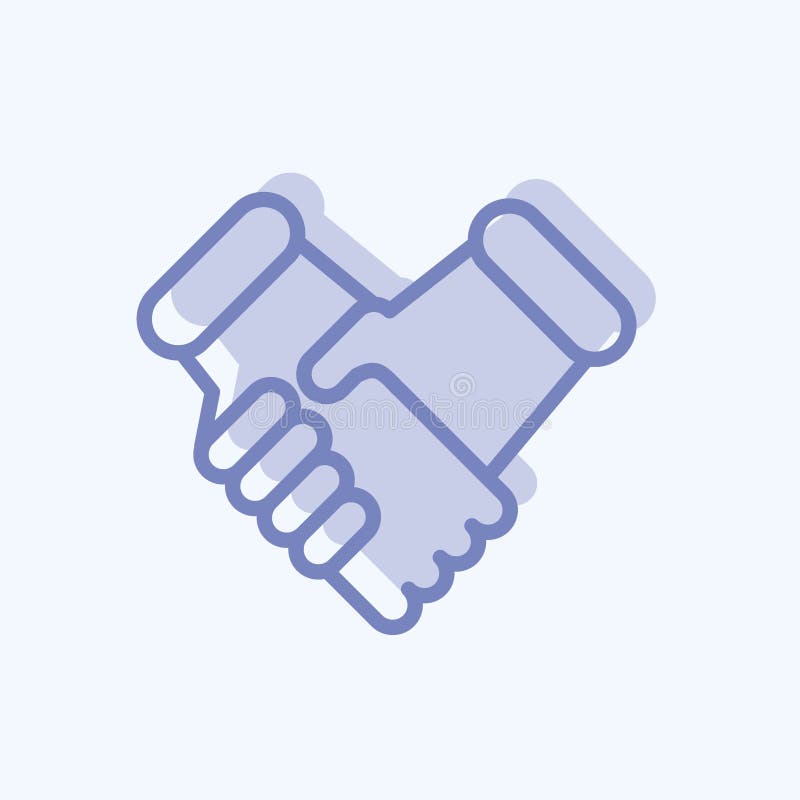 Icon Trust. Suitable for Branding Symbol. Two Tone Style. Simple Design ...