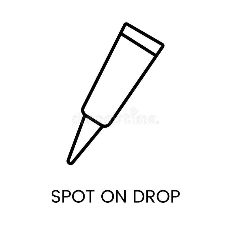 An Icon of a Tube Applicator in Vector, Symbolizing Spot-on Medication ...