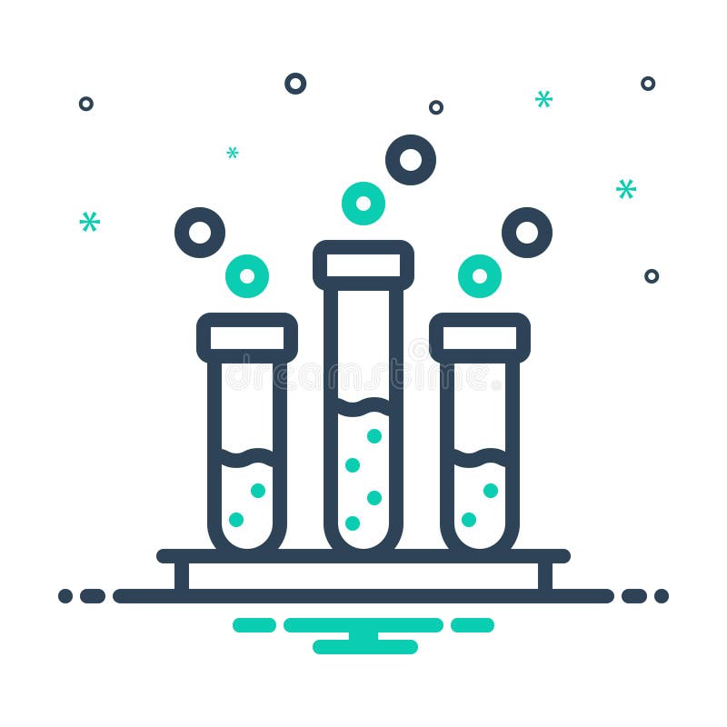 Mix Icon for Tubes, Samples and Chemistry Stock Vector - Illustration ...
