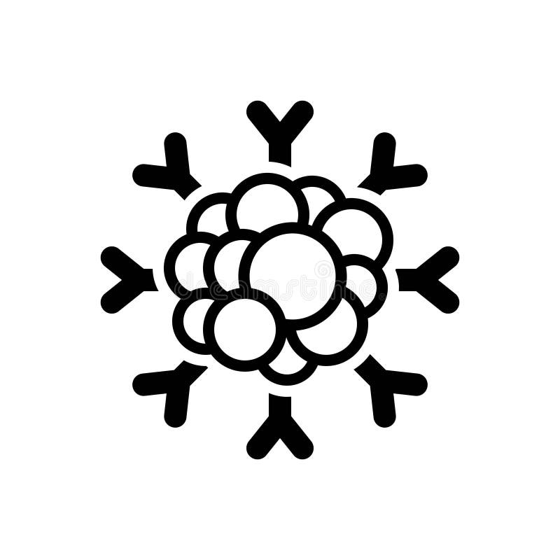 Black Solid Icon for Tumor, Neoplasm and Tumor Stock Vector ...