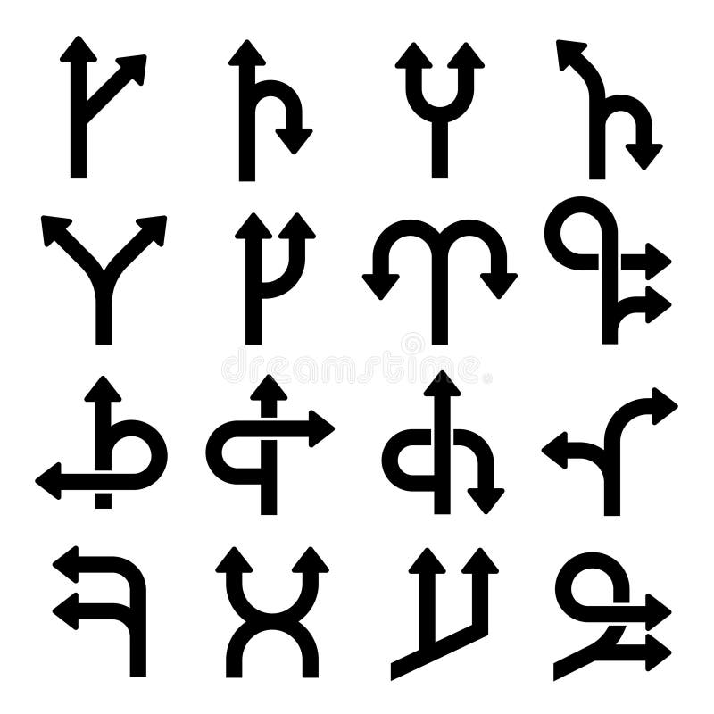 Icon_two_arrow stock illustration. Illustration of choice - 400854829