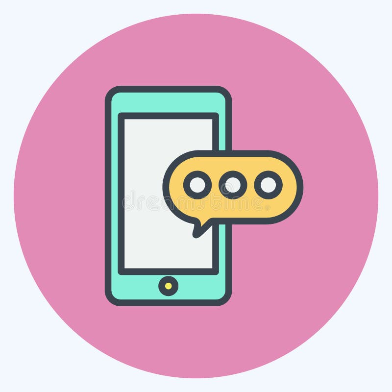 Icon Typing. Suitable for Education Symbol. Color Mate Style. Simple ...