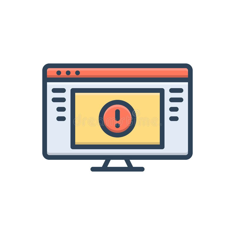 Color Illustration Icon for Unauthorized, Authorization and Illegal ...