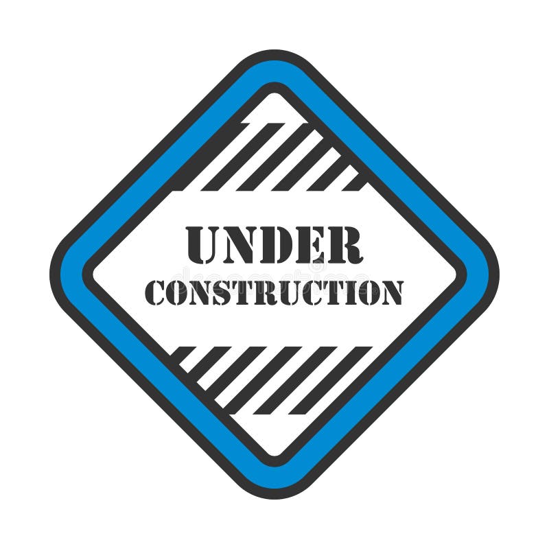 Icon of Under Construction stock vector. Illustration of construction ...