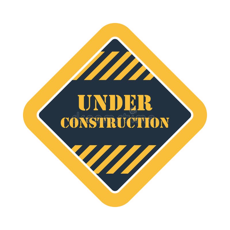 Icon of Under Construction stock vector. Illustration of construction ...
