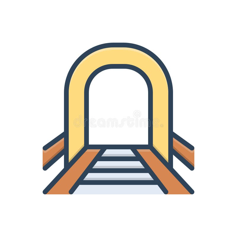 Color Illustration Icon for Underground, Road and Transport Stock ...