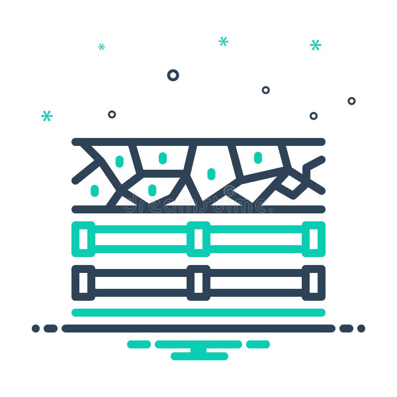 Mix Icon for Underground, Tunnel and Underpass Stock Illustration ...